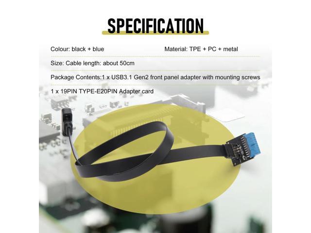 Click here for USB 3.1 Type C Front Panel Header Extension Cable... prices