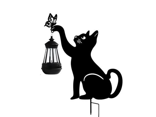 Click here for Garden Cat Solar Iron Art Light Outdoor Solar LED... prices