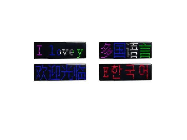 Click here for Multilingual LED Digital Badge USB Rechargeable DI... prices