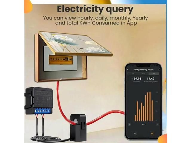 Click here for Tuya 2 Gang Energy Meter Kwh Power Production Cons... prices