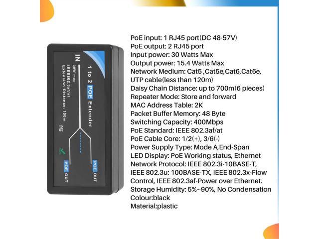 Click here for 2 Port POE Extender 10/100Mbps With IEEE 802.3Af S... prices