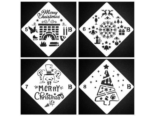 Click here for 16pcs/set Christmas Stencils Templates DIY Paintin... prices