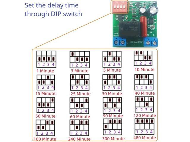 Click here for AC 120V 220V Time Delay Relay Power On Delay OFF S... prices
