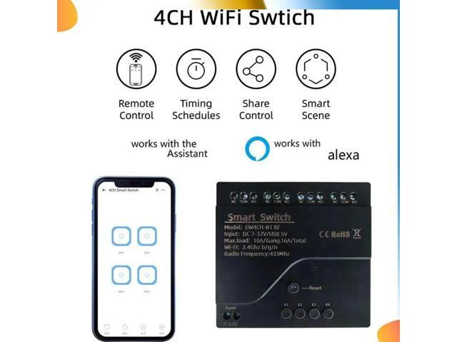 Click here for Ewelink 4CH Relay Switch Access Control Switch APP... prices