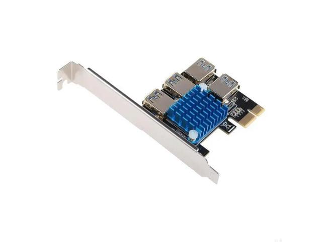 Click here for PCI-E Extender Riser 1 to 4 USB Riser Card PCIE Ad... prices