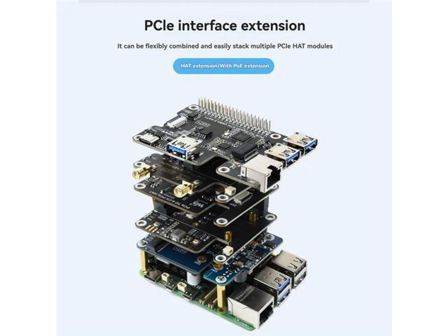 Click here for 4-CH Pcie HAT Expansion Board Pcie FFC For Raspber... prices