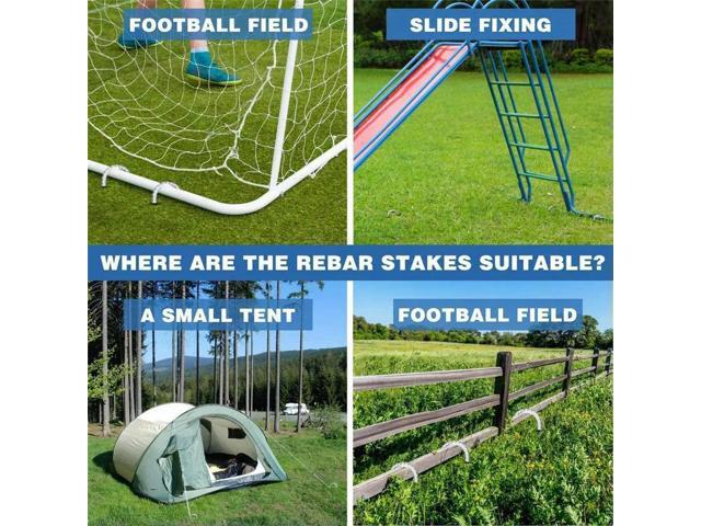 Click here for 6Pcs Garden Ground Rebar Stakes Tent Nails Galvani... prices