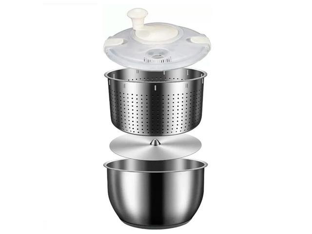 Click here for 6L Salad Spinner Stainless Steel Large Vegetable W... prices