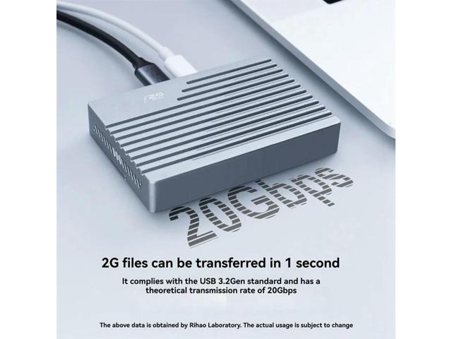 Click here for Dual Bay Nvme SSD Enclosure USB3.2 Gen2 Type-C M.... prices