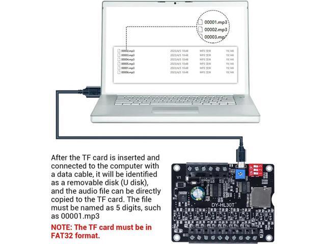 Click here for 3X 30W MP3 Voice Playback Module DY-L30T 9 Trigger... prices