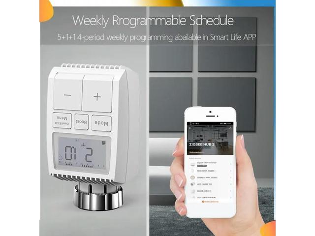 Click here for Tuya Zigbee Radiator Actuator TRV Programmable The... prices