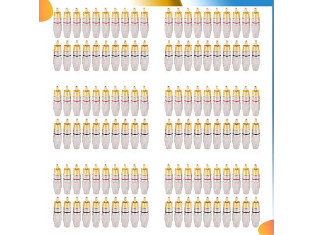 Click here for 120 Pcs RCA Plug Audio Video Locking Cable Connect... prices
