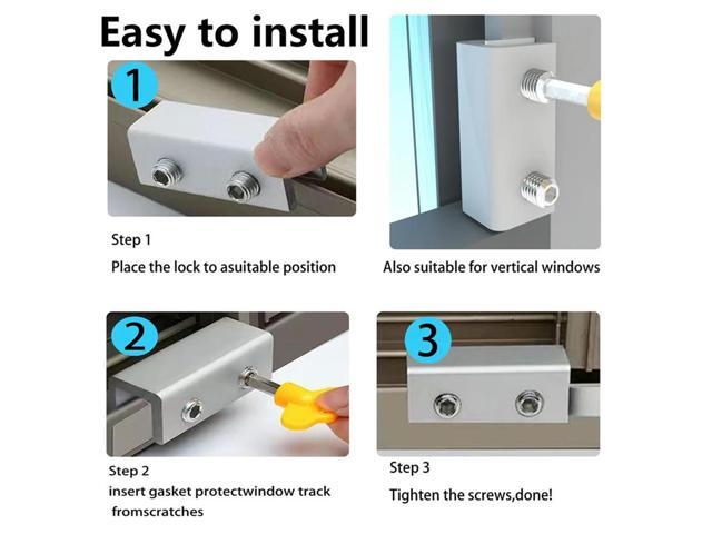 Click here for Window Lock (6 Sets) Safety Window Lock  For Verti... prices