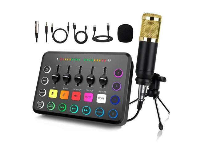 Click here for 48V Live Sound Card F11 Streaming Set 5-Channel Mi... prices