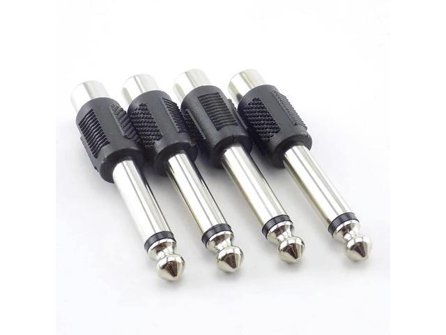 Click here for 4pcs RCA/AV Female Jack to 6.35mm Male Plug to RCA... prices