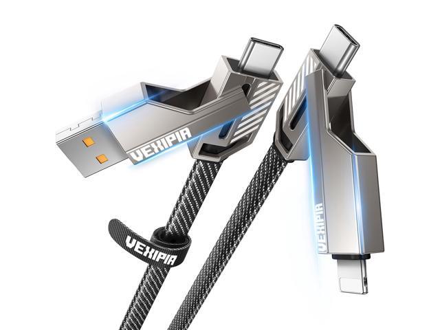 Click here for [Upgraded] 4-in-1 USB C Cable 60W 5FT Lightning Ca... prices