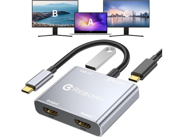 Click here for USB C to Dual HDMI Adapter 4K@60Hz HDMI Splitter E... prices