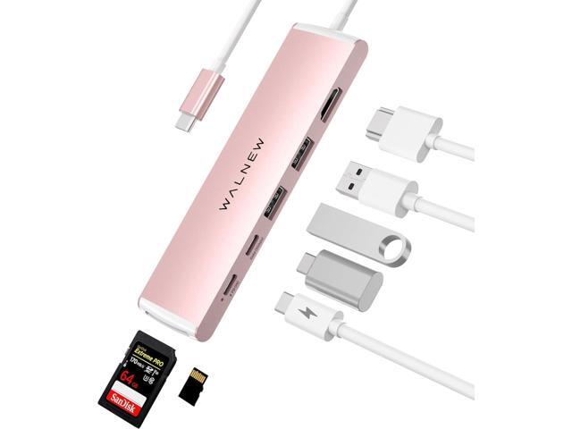Click here for WALNEW 7 in 1 USB-C Hub with 4K HDMI 100W PD 5Gbps... prices