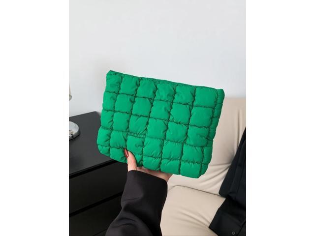 Click here for Solid Color Quilted Design Clutch  Large Capacity... prices