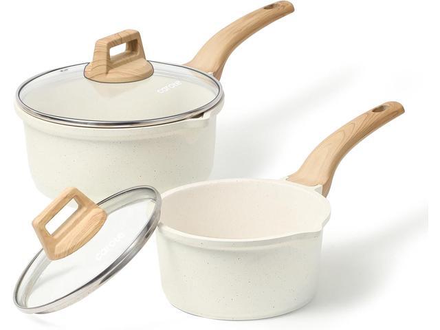 Click here for CAROTE 1.5Qt & 3.0Qt Sauce Pan Set with Lid Nonsti... prices