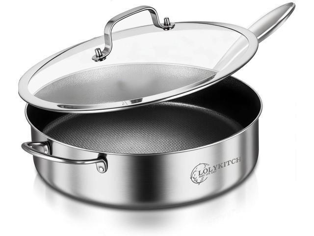 Click here for LOLYKITCH 6 QT Hybrid Tri-Ply Stainless Steel Non-... prices