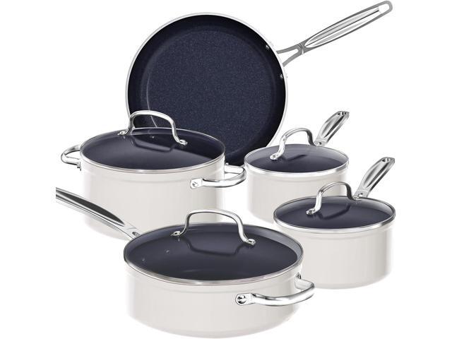 Click here for Nuwave 9pc Cookware Set Healthy Duralon Blue Ceram... prices