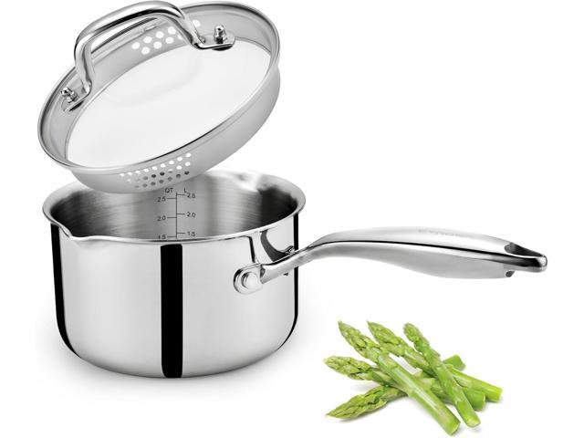 Click here for Cyrosa 2.0 Quart Saucepan with Lid  Stainless Stee... prices