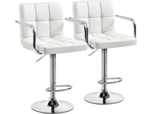 Click here for Yaheetech Bar Stools Set of 2  PU Leather Adjustab... prices