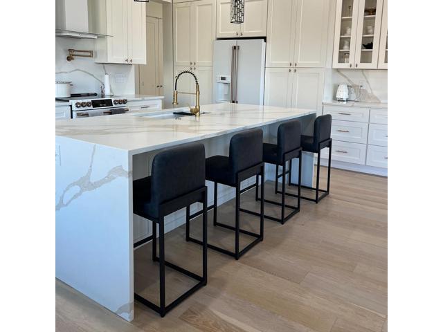 Click here for PHI VILLA Bar Stools Set of 4 - Counter Height Cha... prices