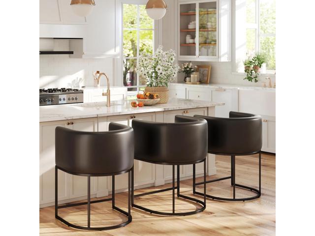 Click here for HNY Black Modern Barrel Counter Height Clearance B... prices