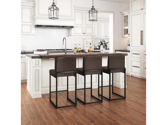 Click here for PHI VILLA Bar Stools Set of 3 - Counter Height Bar... prices