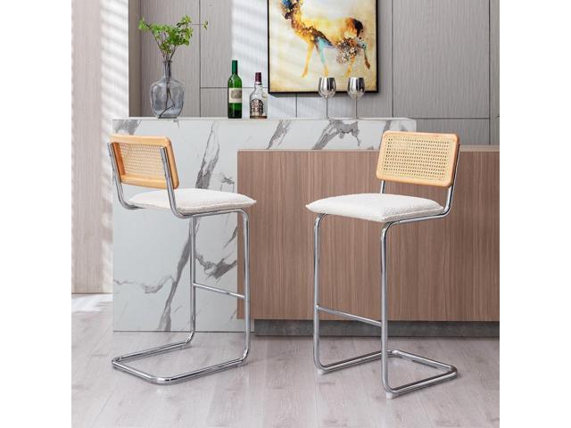 Click here for ONEVOG Boucle Rattan Bar Stools Set of 2  29 Bar H... prices