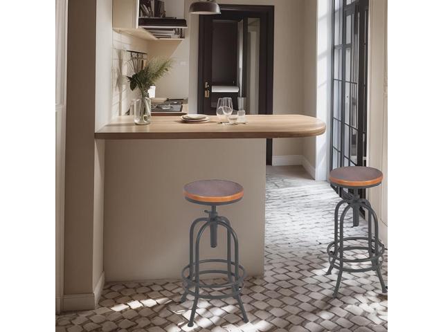 Click here for Set of 2-Industrial Bar Stool-Retro 26-32.3inch Sw... prices