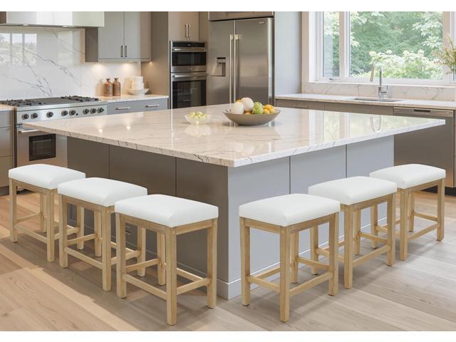 Click here for Counter Height White Bar Stools Set of 6 for Kitch... prices