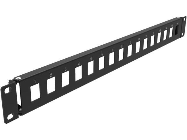 Click here for 1U Hinged 16 Port Blank Keystone Patch Panel for 1... prices