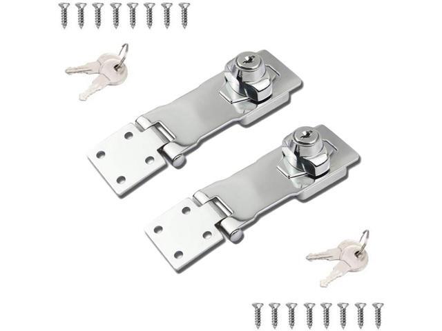 Click here for 2 Packs Keyed Locks Twist Knob Locking Hasp for Sm... prices
