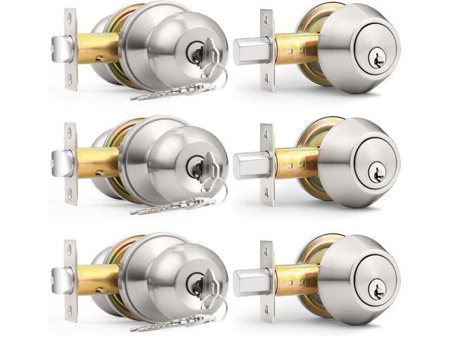 Click here for Probrico 3 Pack-Entry Door Knob and Deadbolt Lock... prices