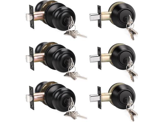 Click here for KNOBWELL 3 Pack Keyed Alike Entry Door Knobs and S... prices