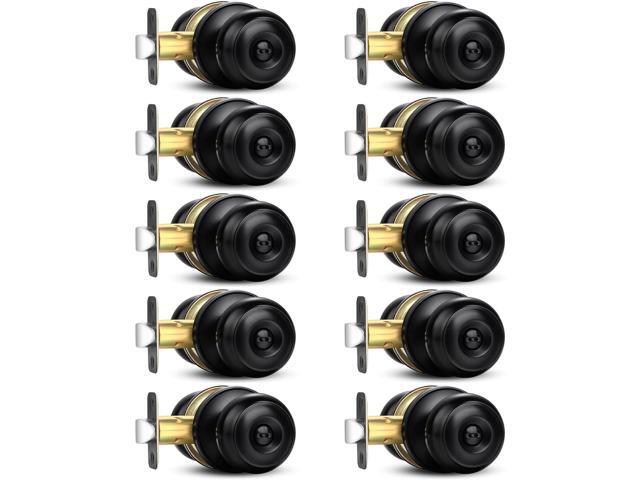 Click here for Sopoby Privacy Door Knob  10 Pack Matte Black Roun... prices