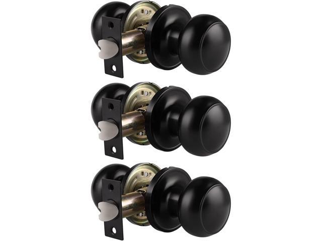 Click here for Probrico Door Knobs Matte Black Finish  3 Pack Int... prices