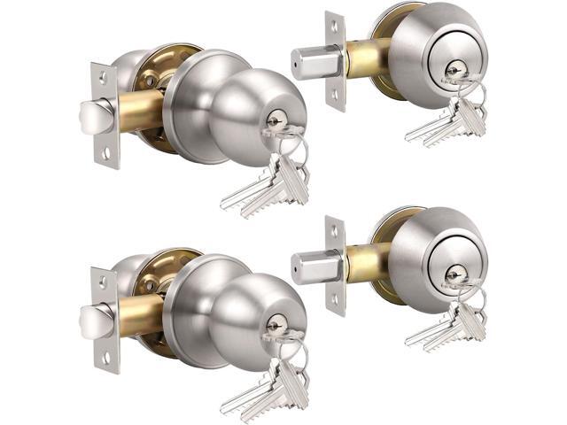 Click here for 2 Set Keyed Same Entry Door Knob with Single Cylin... prices