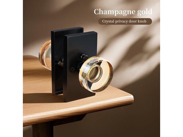 Click here for Champagne Privacy Glass Door Knob Crystal Interior... prices
