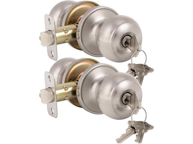 Click here for HOSOM Door Knob with Lock and Key  2 Pack Keyed En... prices