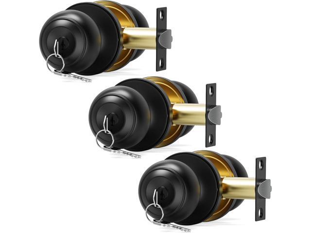 Click here for 3 Pack Door Knob with Lock and Key  Keyed Differen... prices