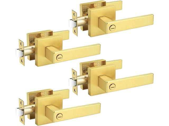 Click here for Probrico 4 Pack Gold Privacy Door Handles Heavy Du... prices