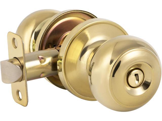 Click here for HOSOM Polished Brass Door Knob Privacy Door Knob w... prices