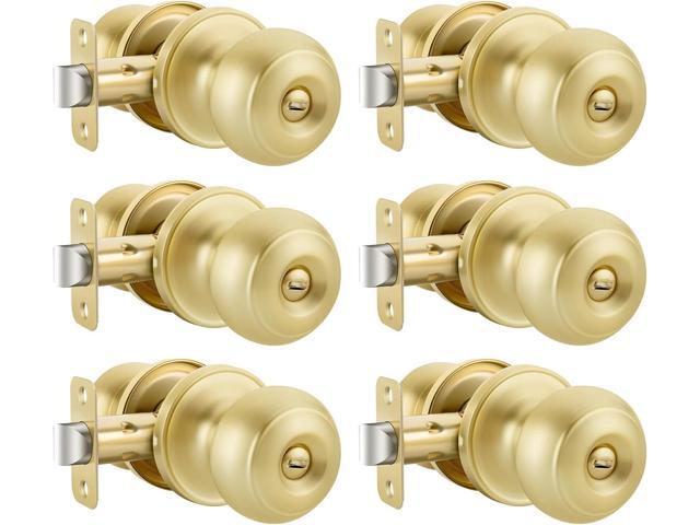 Click here for Haidms Gold Door Knobs Interior  Brushed Brass Pri... prices