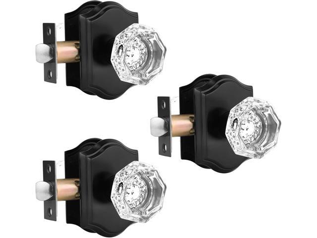 Click here for Gobrico Matte Black Passage Door Knobs Interior Cr... prices