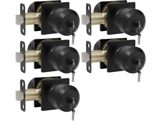 Click here for Haidms 5 Packs Black Door Knobs with Key - Keyed A... prices