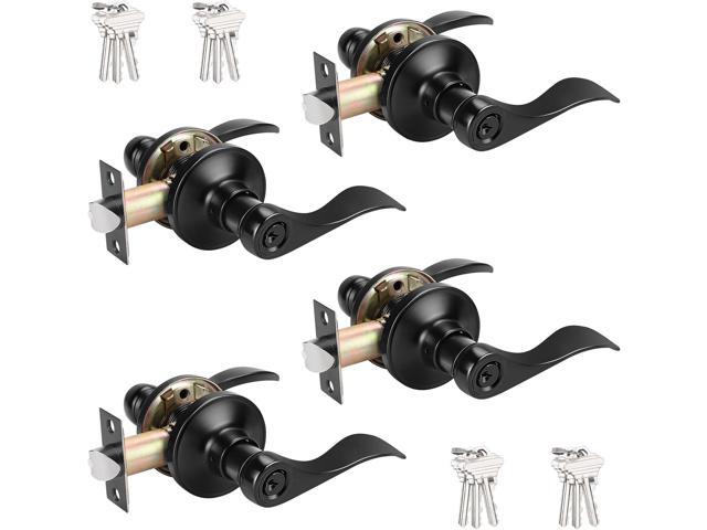 Click here for Probrico (4 Pack Black Entry Knobs with Lock and K... prices